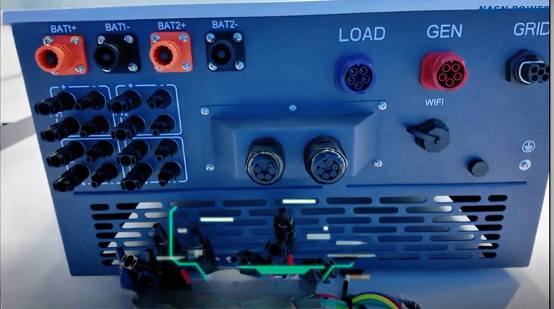 High battery voltage Wall-mounted IP65 hybrid solar inverter 10~50kW ...